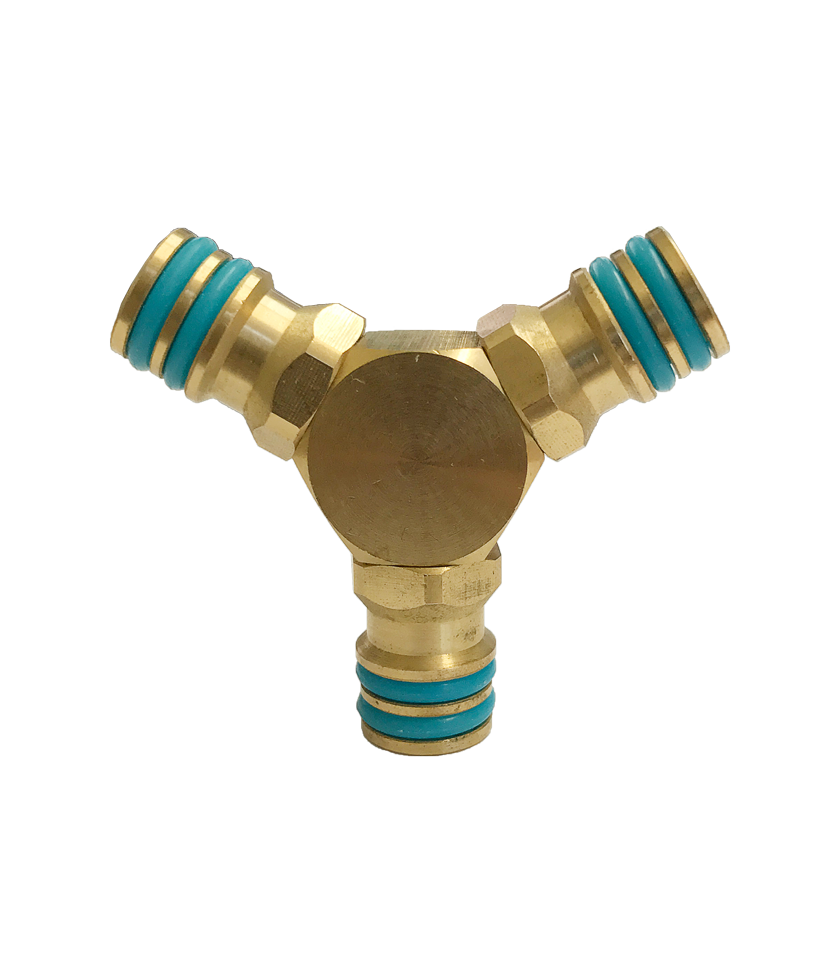 ⌀12mm Brass 3 Way Coupling - Holman Industries