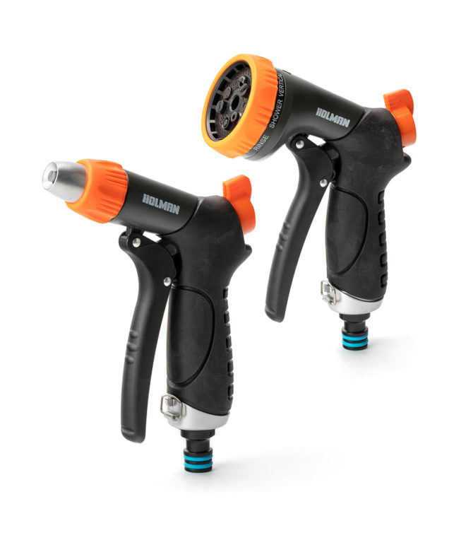 Heavy Duty 8 Function Spray Gun with Thumb Flow Control - Holman Industries