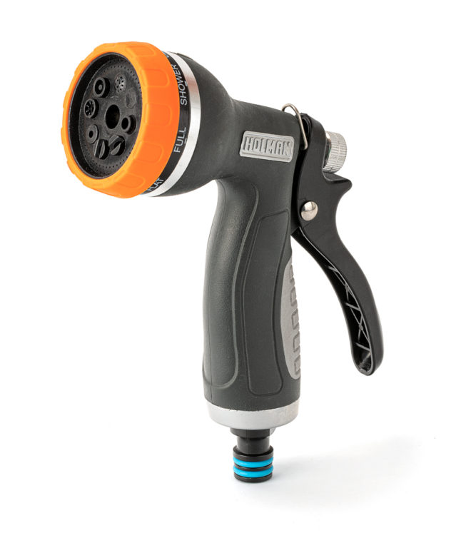 Heavy Duty 8 Function Spray Gun with Thumb Flow Control - Holman Industries