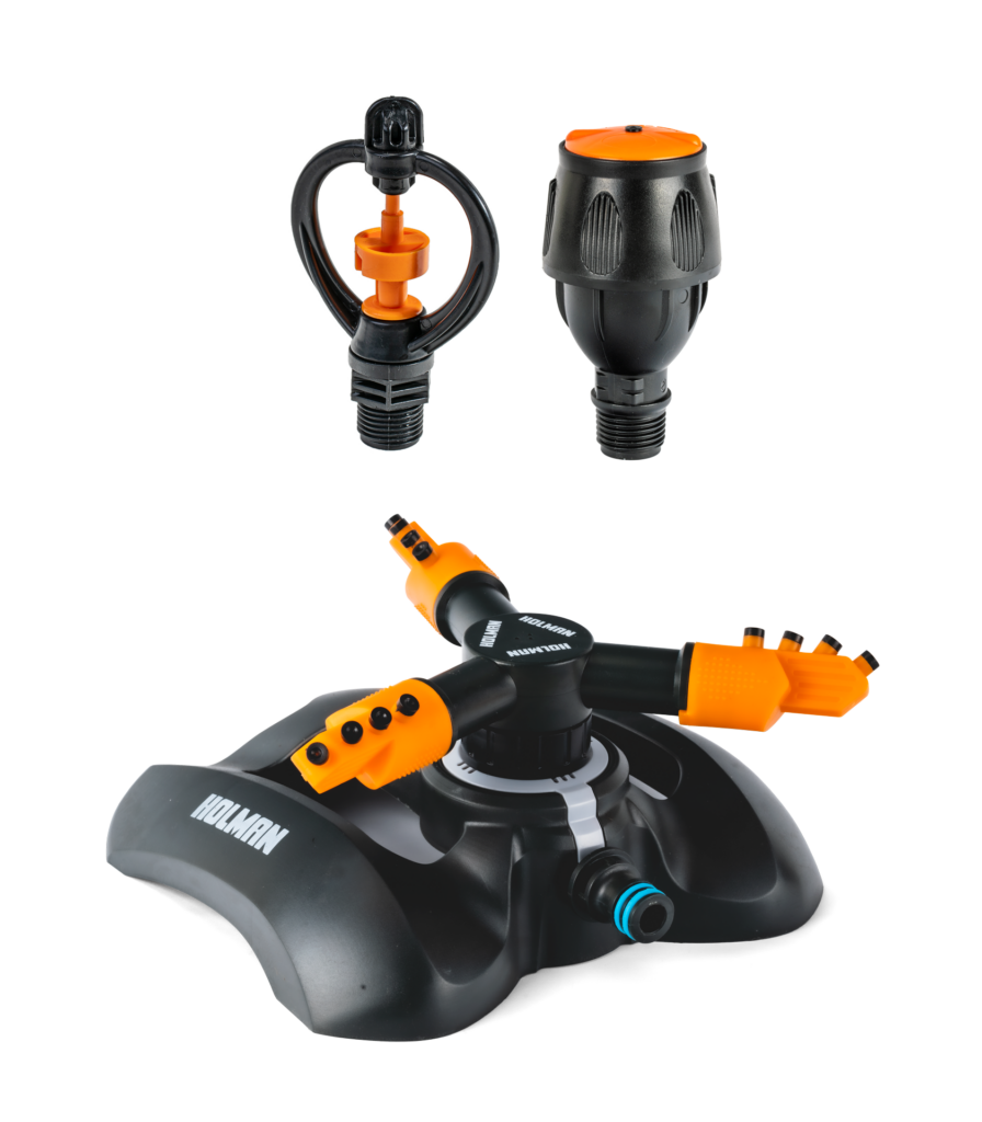 4 Piece Sprinkler Set with Heavy Duty Weighted Base - Holman Industries