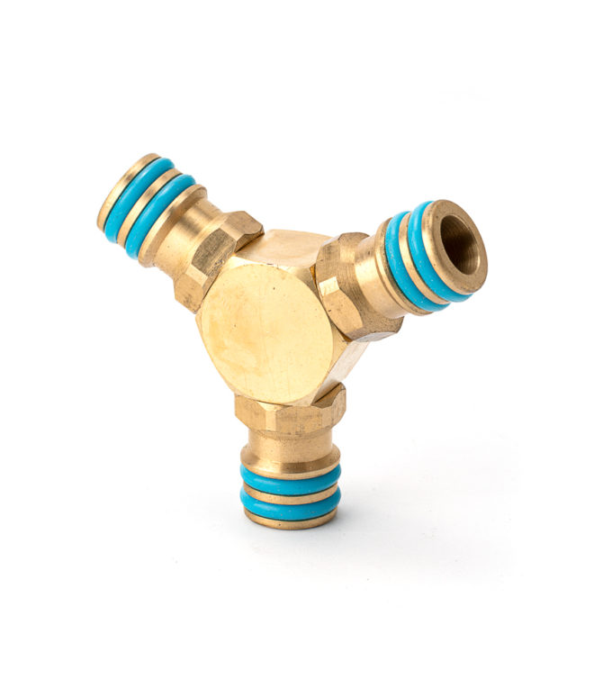 ⌀12mm Brass 3 Way Coupling - Holman Industries