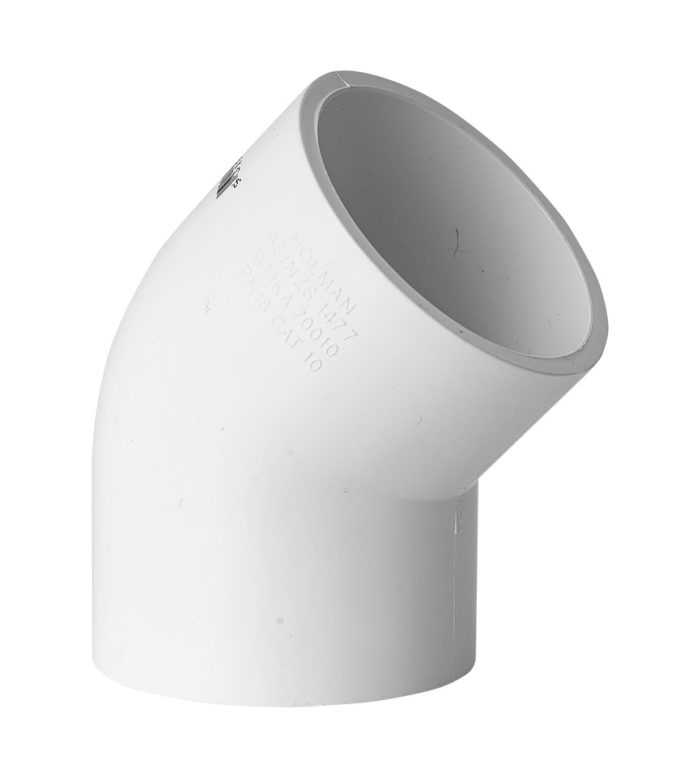 PVC Pressure Elbow 45º - Holman Industries