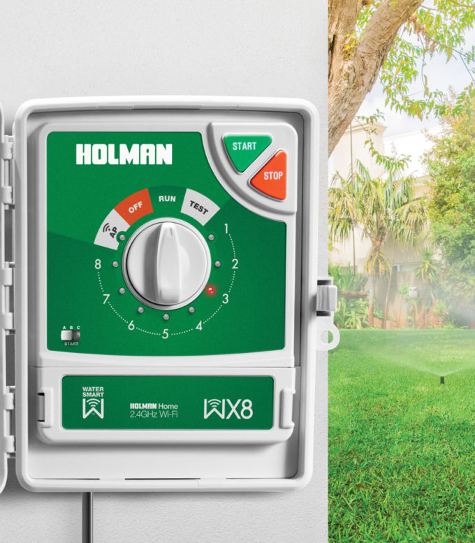 WX8 Wi-Fi Irrigation Controller with EVIE Sensor - Holman Industries