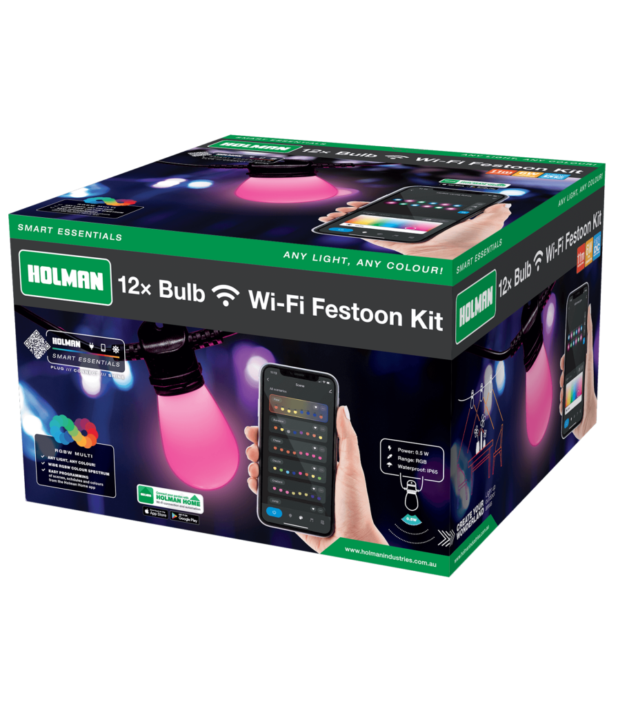 12× Bulb Wi-Fi Festoon Kit - Holman Industries